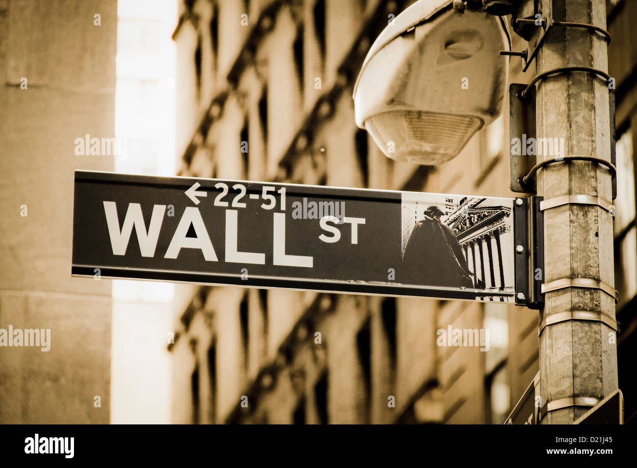 Wall Street Sign, Wall Street, Financial district, Lower Manhattan ...