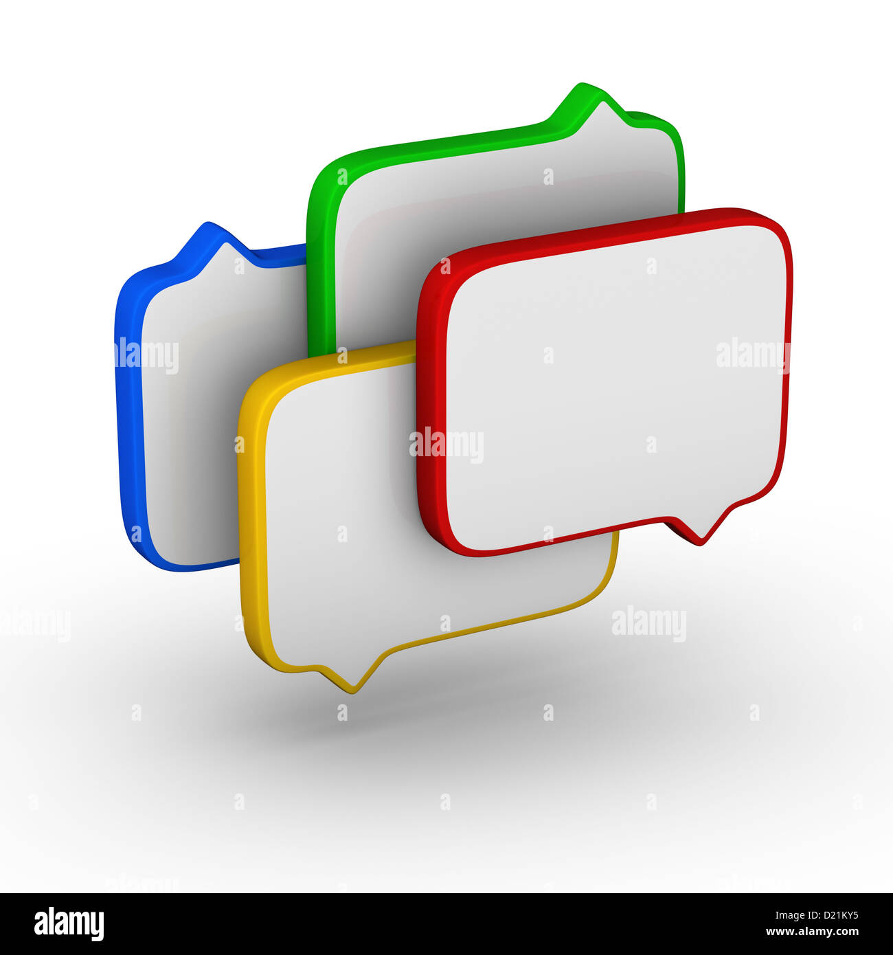 bubble speech (colorful symbol set Stock Photo - Alamy