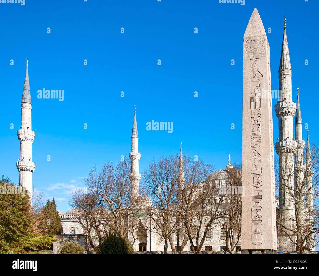 A view of the blue mosque in the turkish city of Istanbul Stock Photo ...