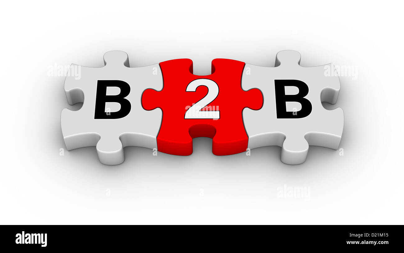 B2b business symbol concept Cut Out Stock Images & Pictures - Alamy