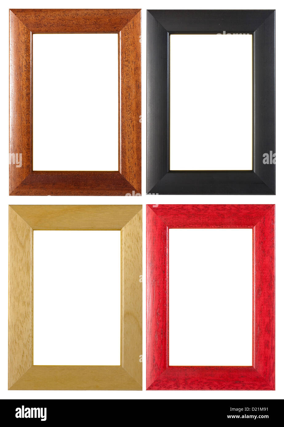 An assortment of classic picture frames isolated on white Stock Photo ...