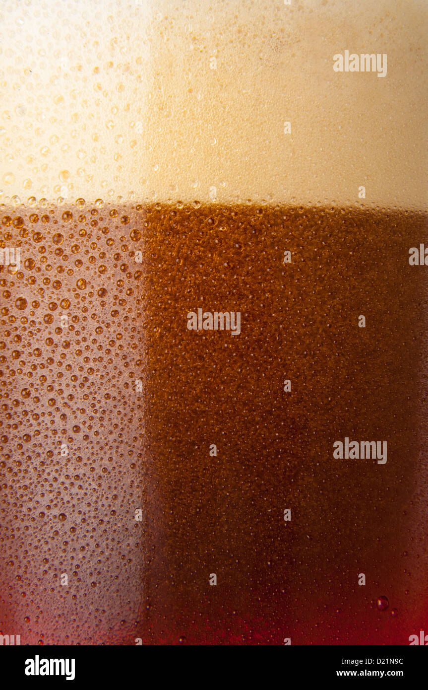 Beer in glass Closeup Stock Photo - Alamy