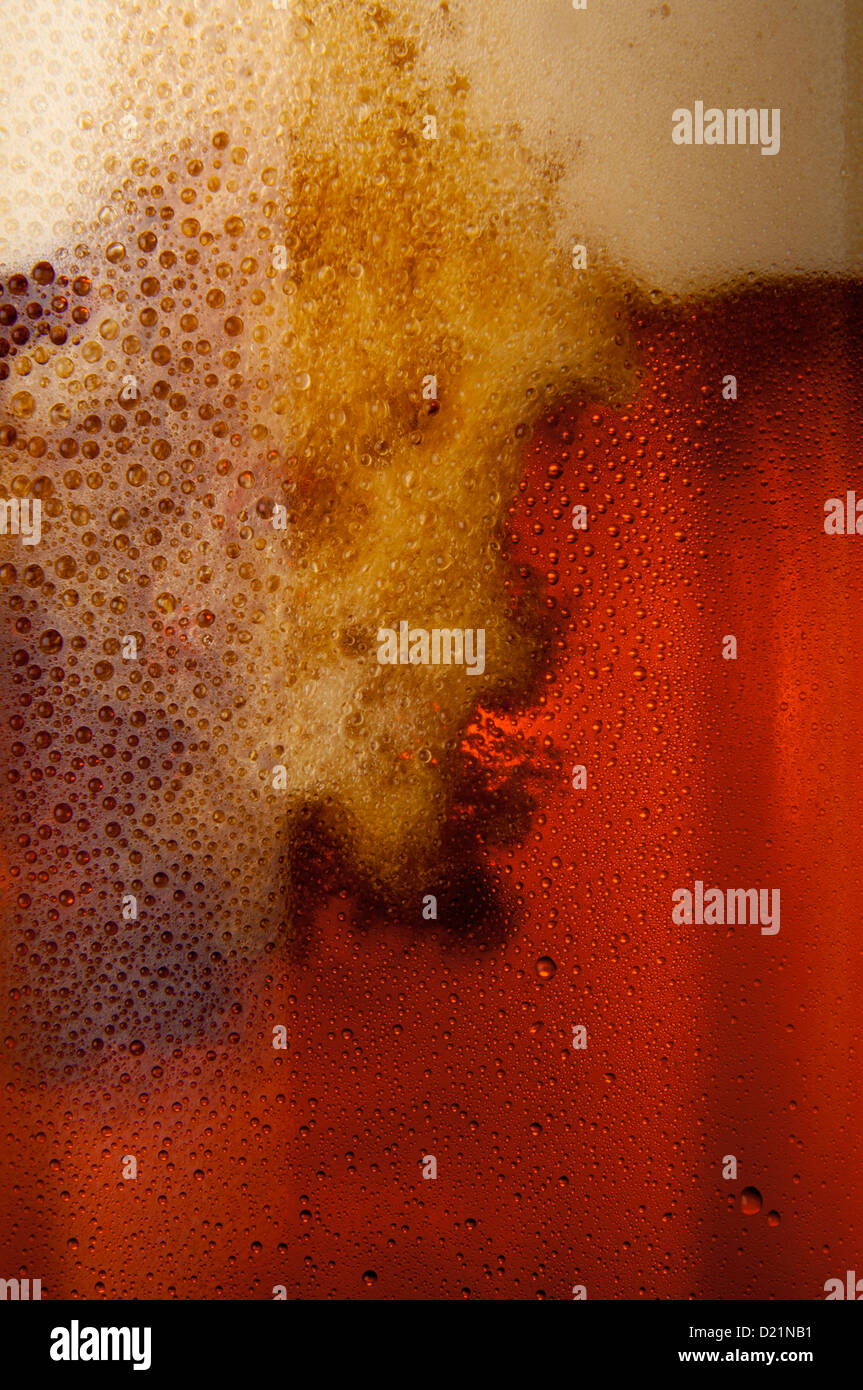 Beer in glass Closeup Stock Photo - Alamy