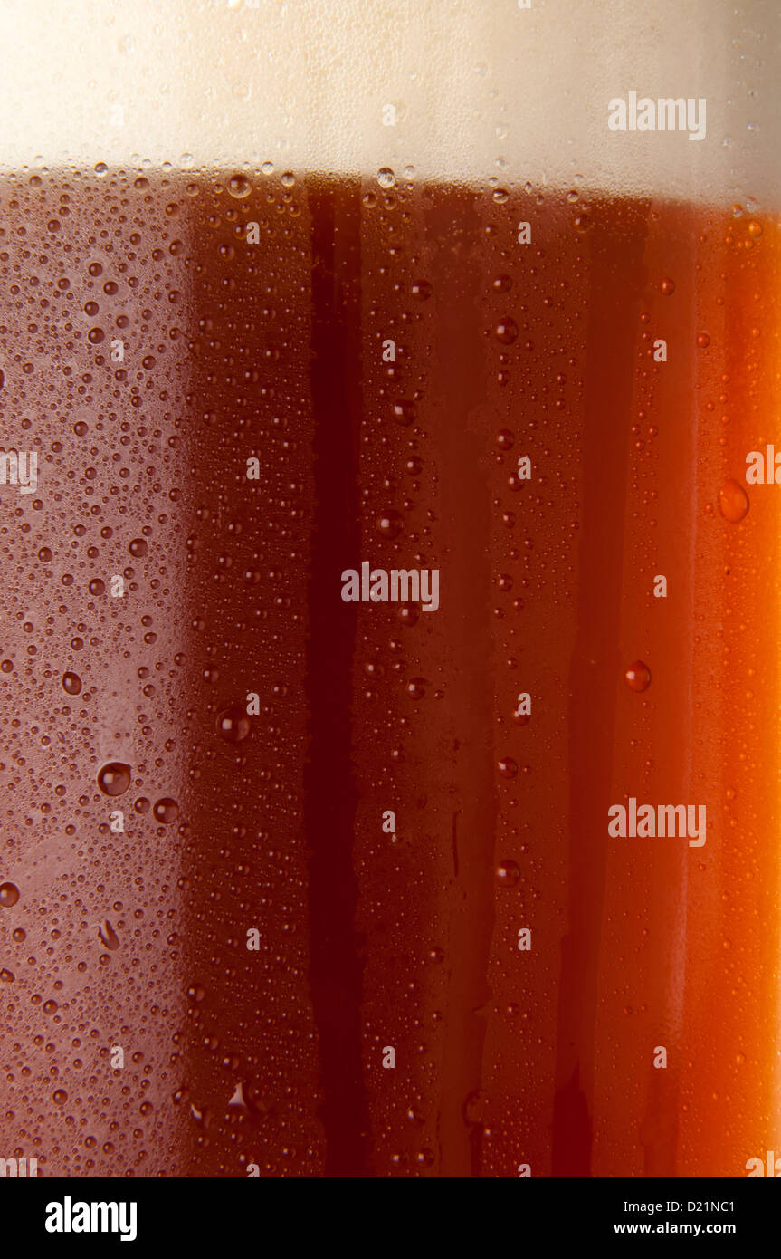 Beer in glass Closeup Stock Photo - Alamy