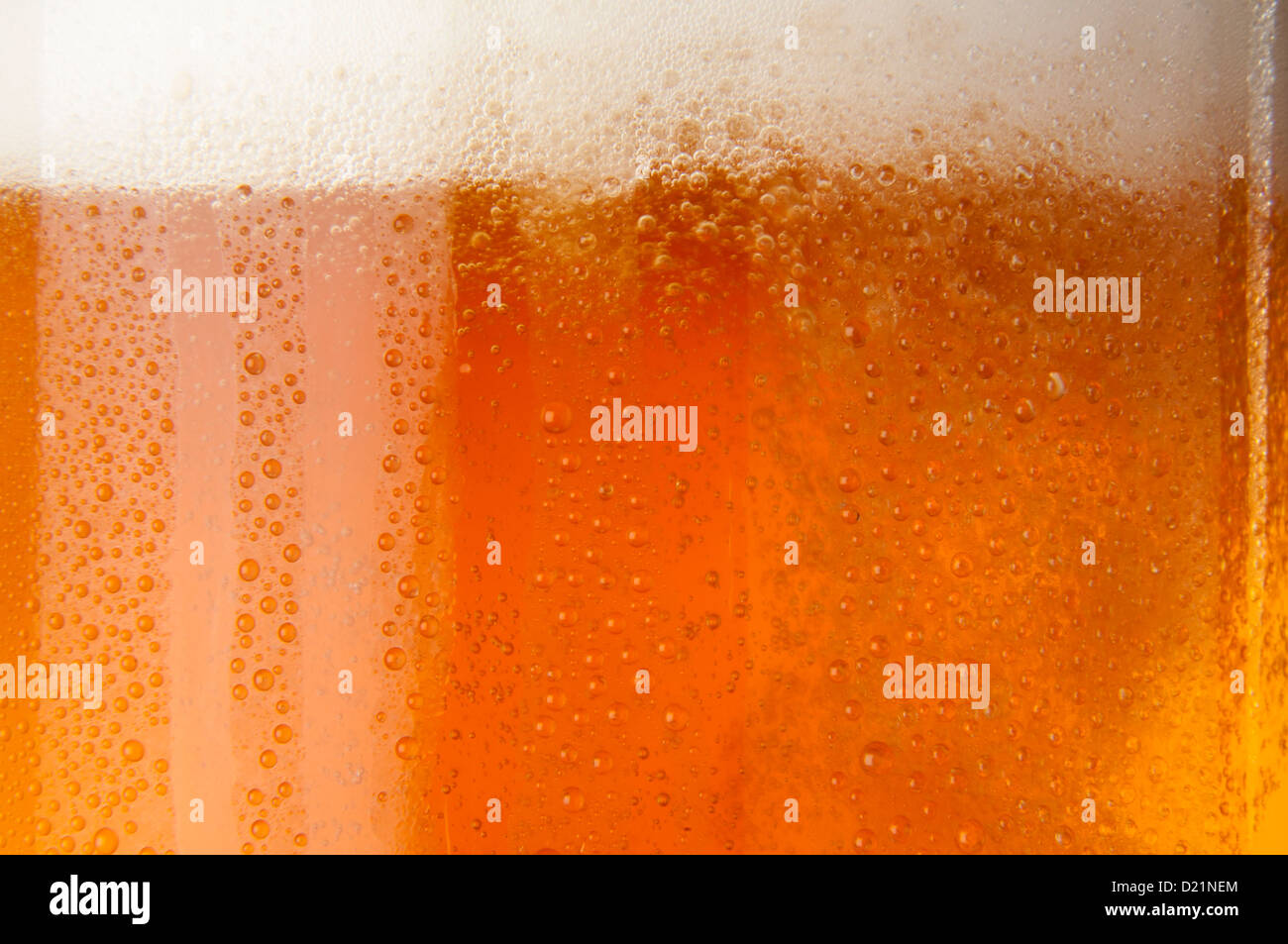 Beer in glass Closeup Stock Photo - Alamy