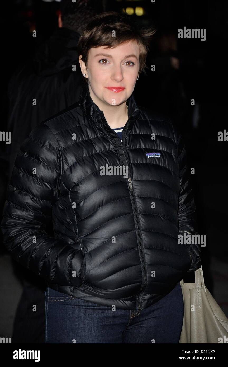 Lena Dunham at talk show appearance for The Late Show with David ...
