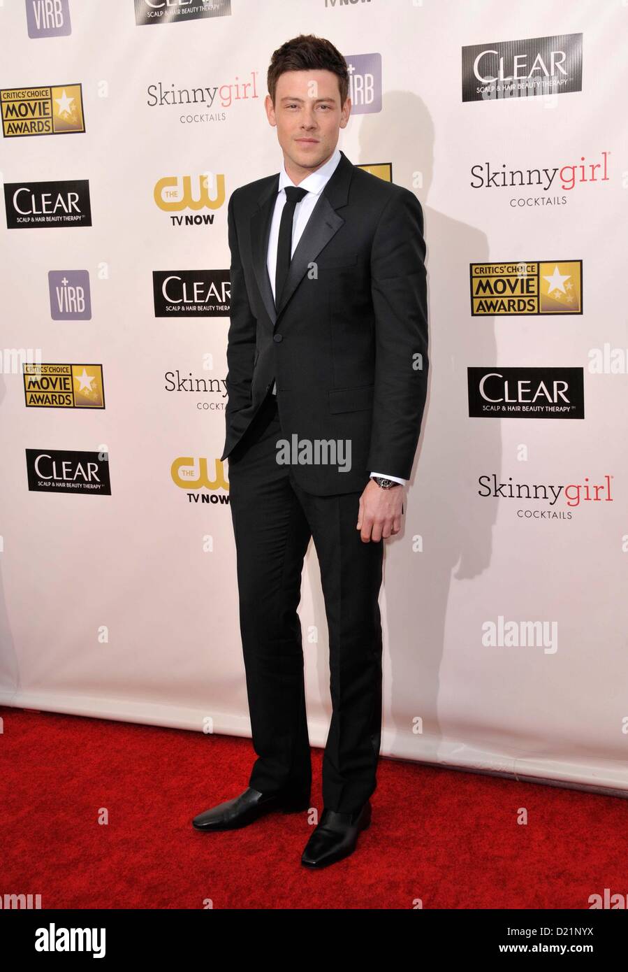 Jan. 10, 2013 - Los Angeles, California, U.S. - Cory Monteith attending ...