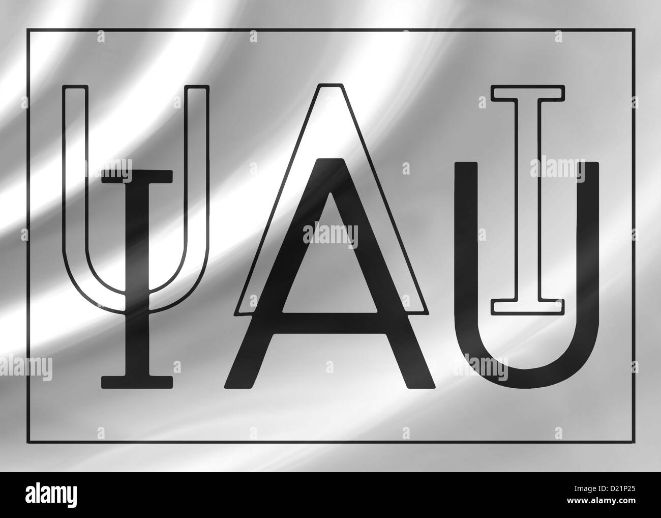 International Astronomical Union | IAU logo flag symbol Stock Photo - Alamy