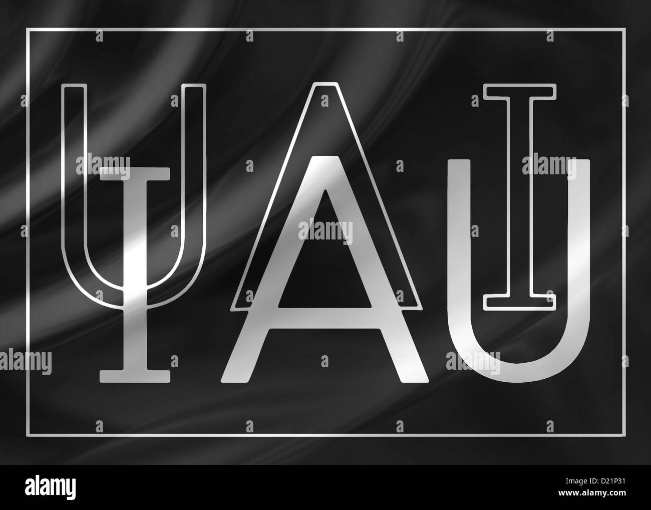 International Astronomical Union | IAU logo flag symbol Stock Photo - Alamy