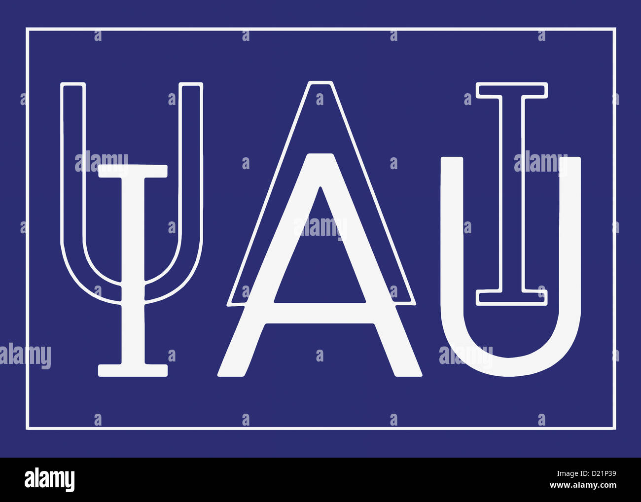 International Astronomical Union | IAU logo flag symbol Stock Photo - Alamy