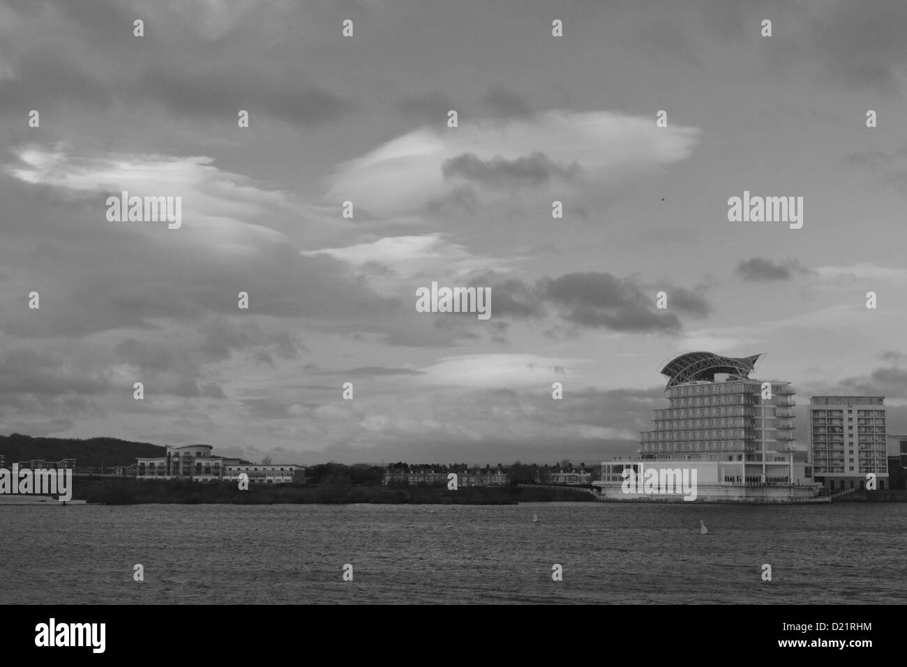 Cardiff black and white hi-res stock photography and images - Alamy