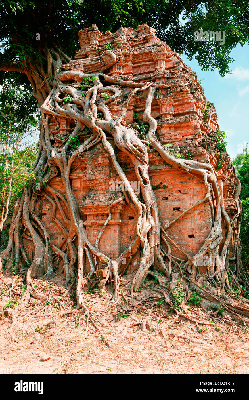 The pre-Angkorian ruins of Sambor Prei Kuk and Prasat Yeay Peau near ...