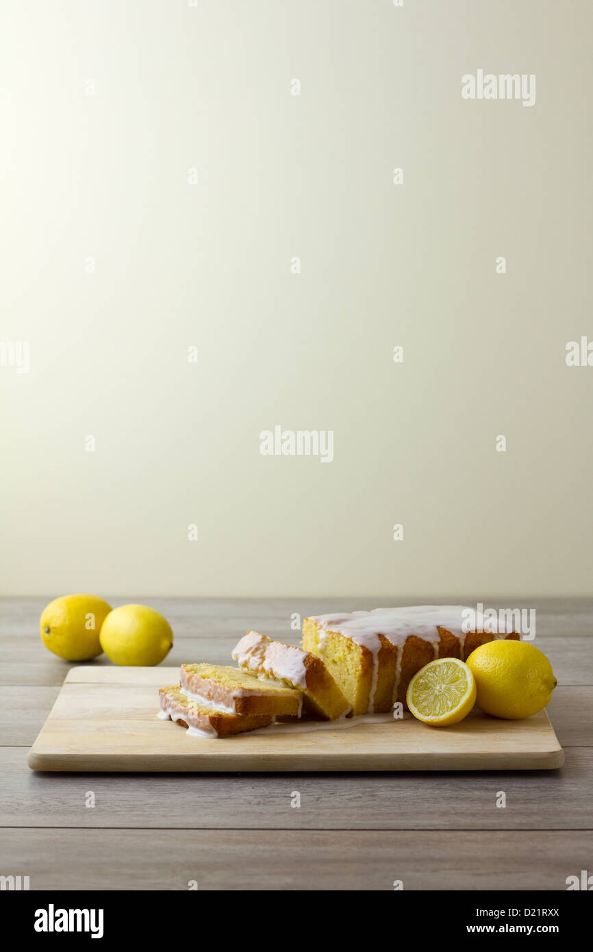 Sliced Loaf Cake vertical Stock Photo - Alamy