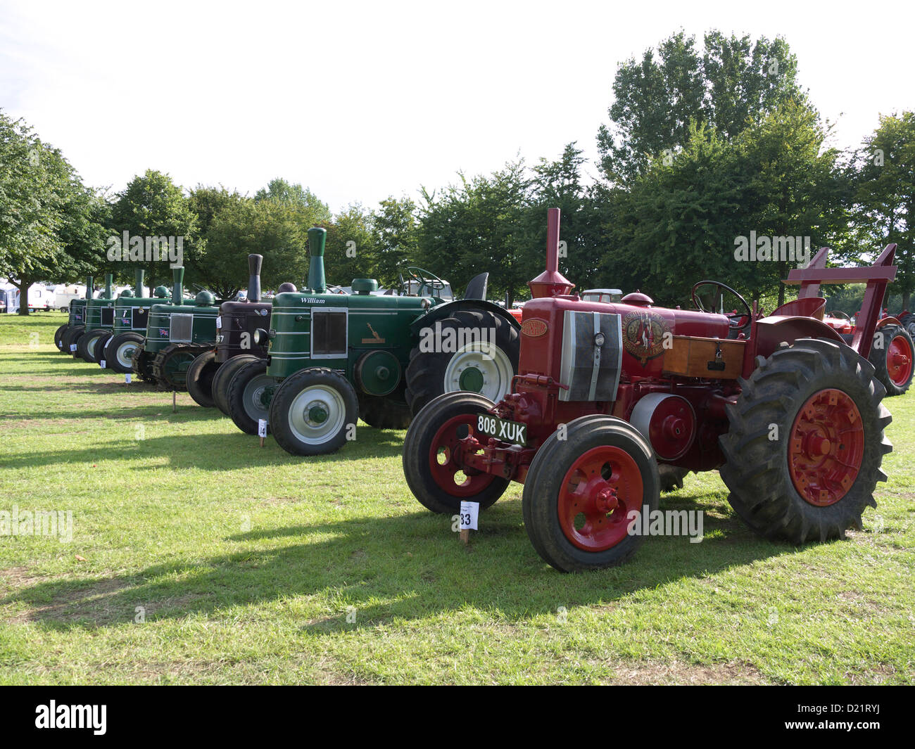 Vintage Marshall and field marshall tractors at Lincoln steam and ...