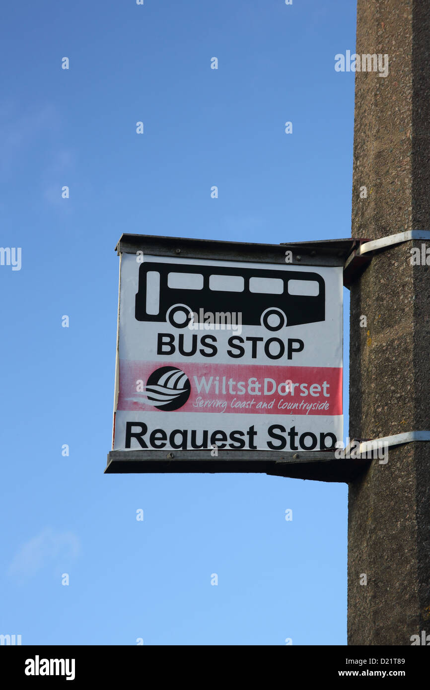 bus stop sign Stock Photo - Alamy