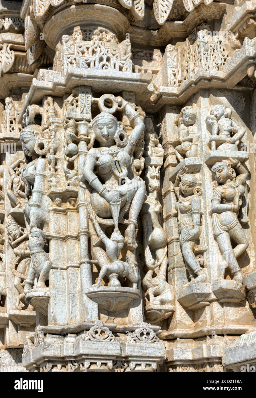 Ancient Sun Temple in Ranakpur. Jain Temple Carving. Ranakpur ...