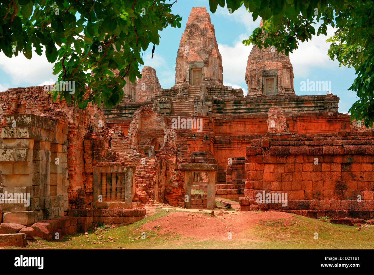 View of Pre Rup, one of the ancient temples near Angkor Wat, Siem Reap ...