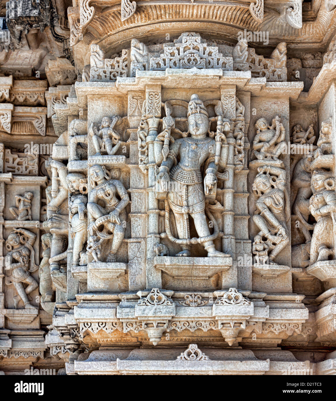 Ancient Sun Temple in Ranakpur. Jain Temple Carving. Ranakpur ...