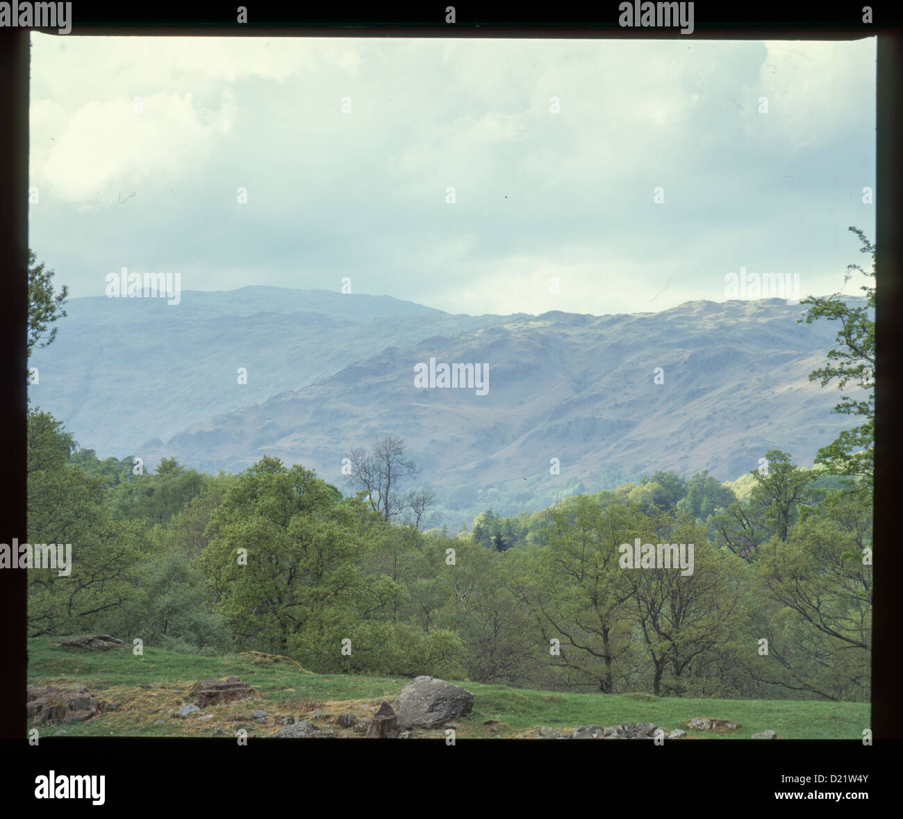 Landscape of Mountains in Distance Stock Photo - Alamy