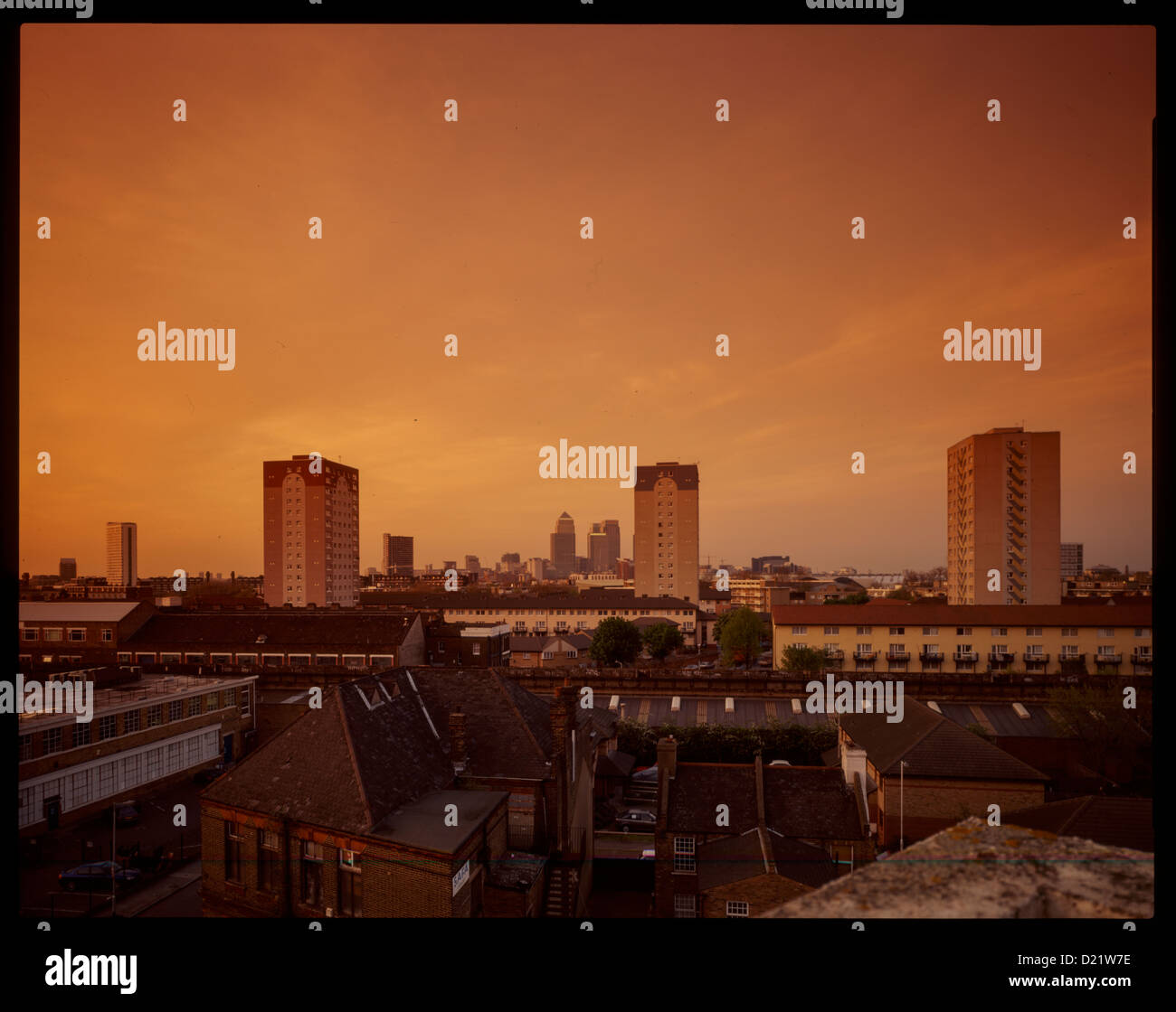 Landscape of Town Stock Photo - Alamy