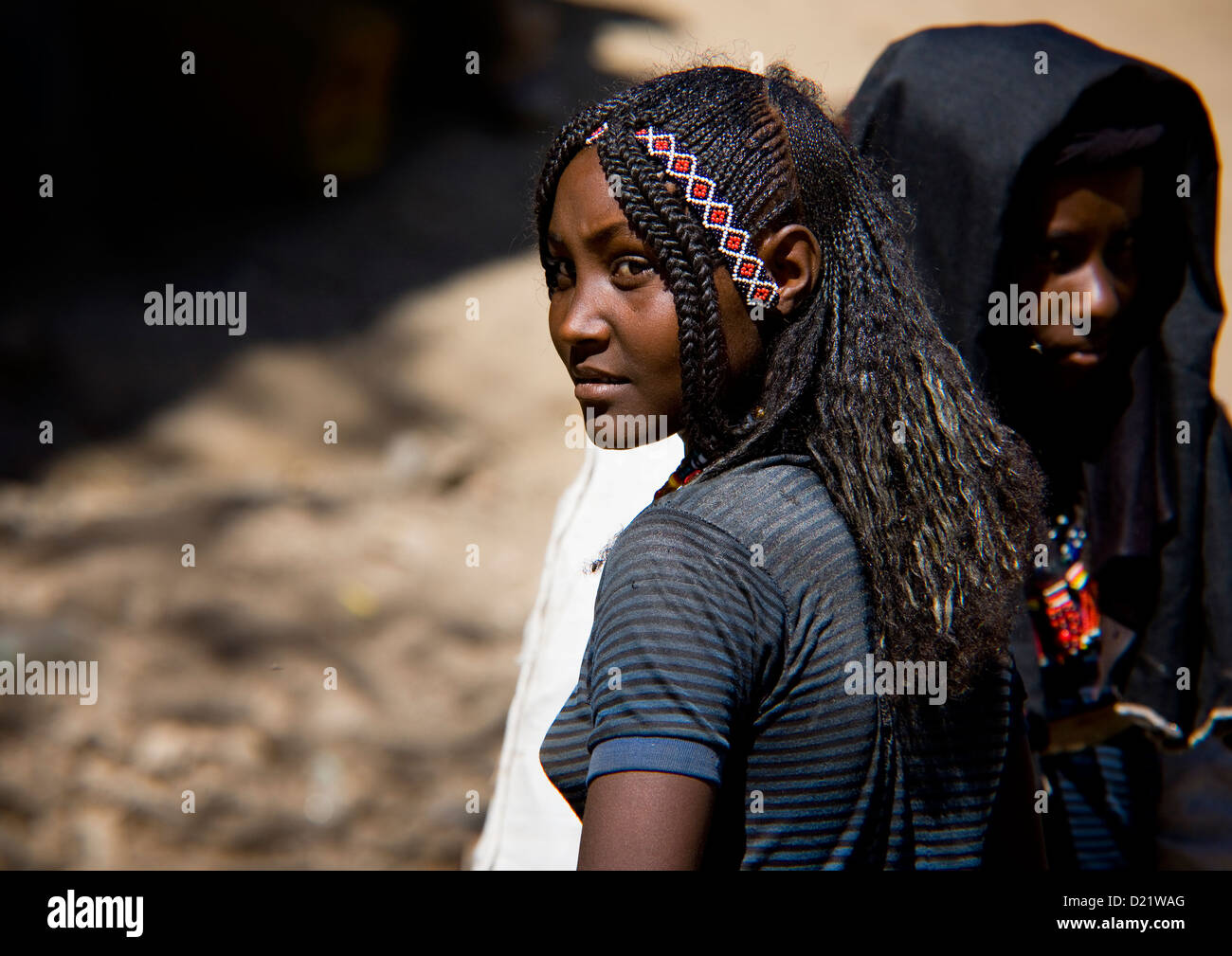 Afar Tribe Woman, Assaita, Afar Regional State, Ethiopia Stock Photo ...