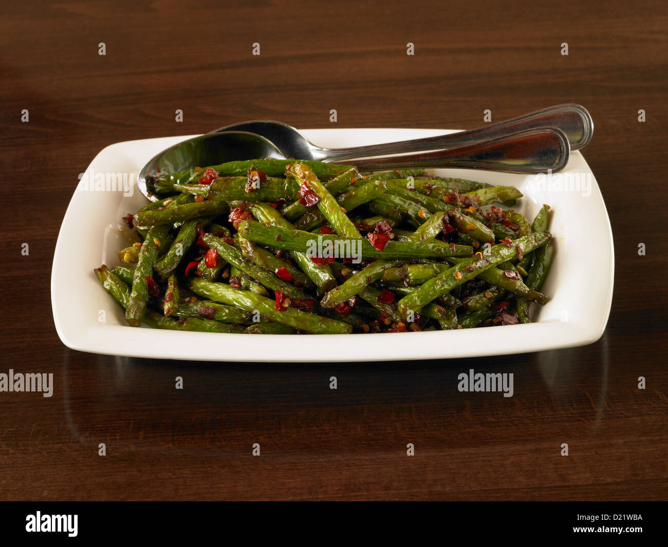 Sichuan green beans Stock Photo - Alamy