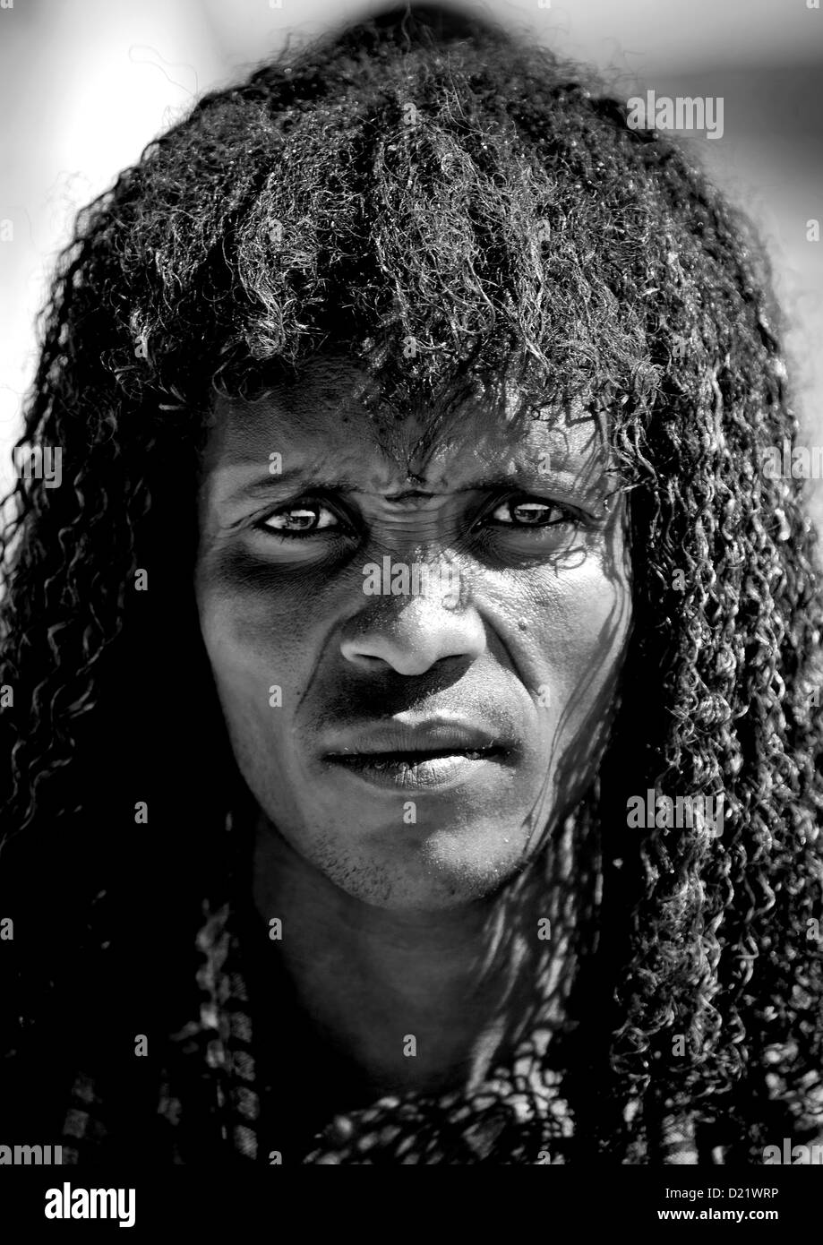 Afar Tribe Warrior, Assaita, Afar Regional State, Ethiopia Stock Photo ...