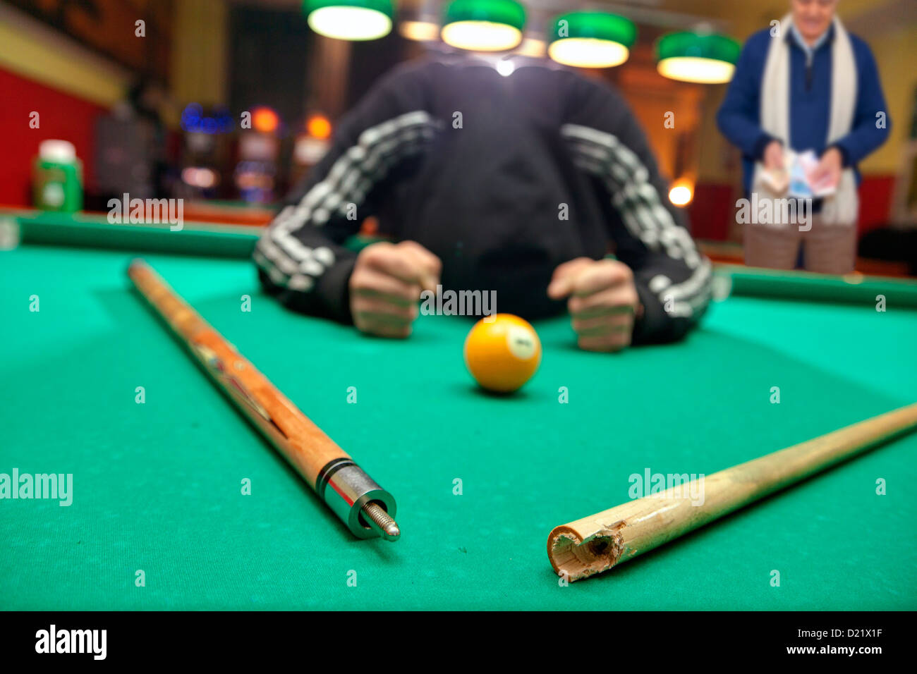 Loosing at pool Stock Photo - Alamy