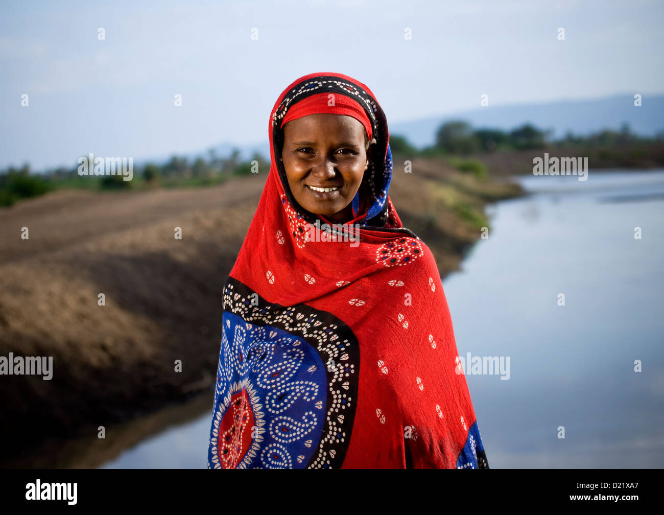 Afar Tribe Woman, Assaita, Afar Regional State, Ethiopia Stock Photo ...