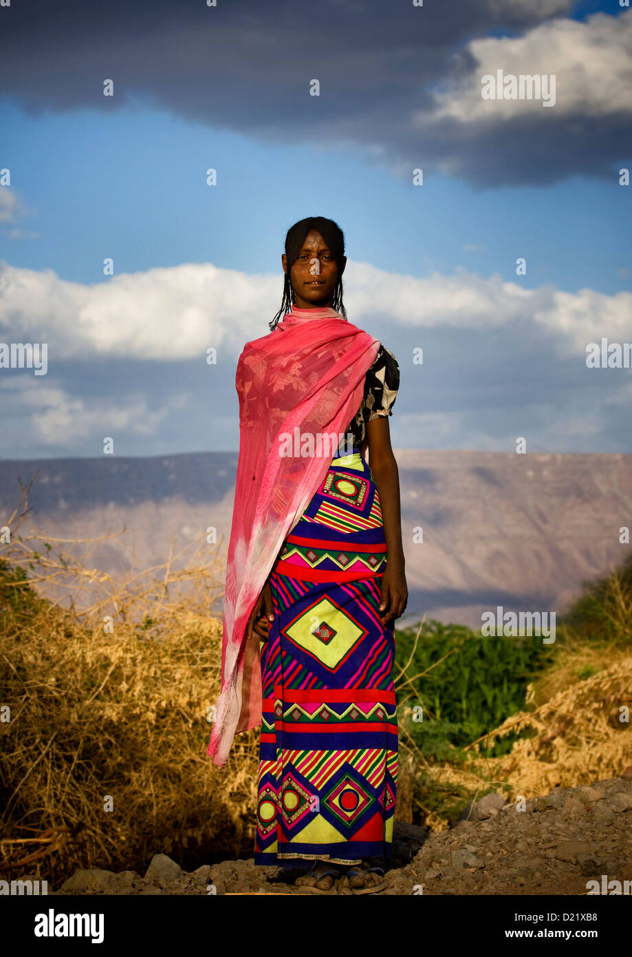 Afar Tribe Woman With Scarifications On Her Face Assaita Afar