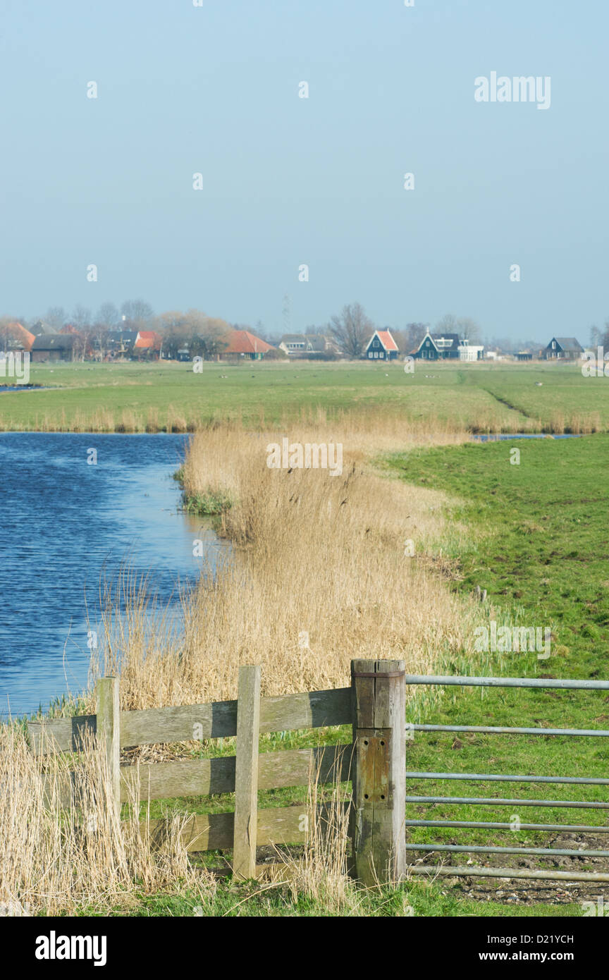 Dutch landscape at island The Woude Stock Photo - Alamy