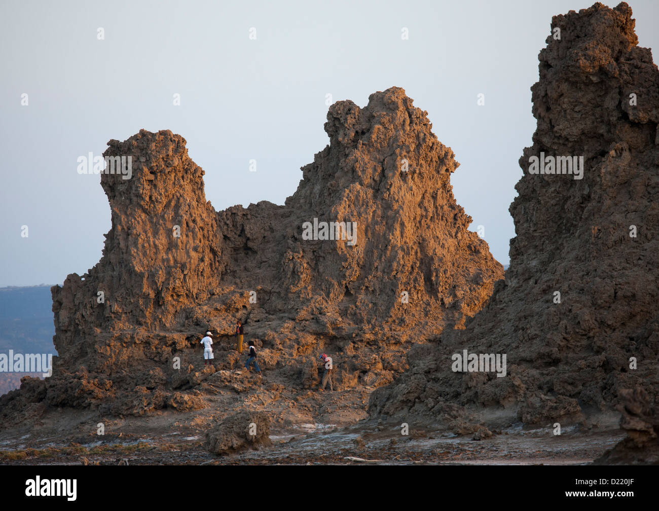 Rock Formations, Lake Abbe, Djibouti Stock Photo - Alamy