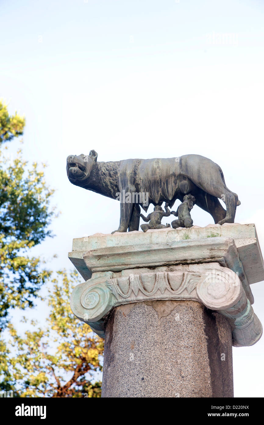 Lupa she wolf symbol of Rome Italy Stock Photo - Alamy