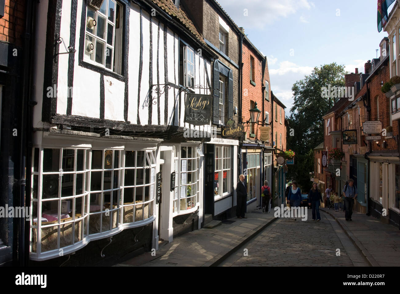 Steep Hill, Lincoln, Lincolnshire, UK Stock Photo - Alamy