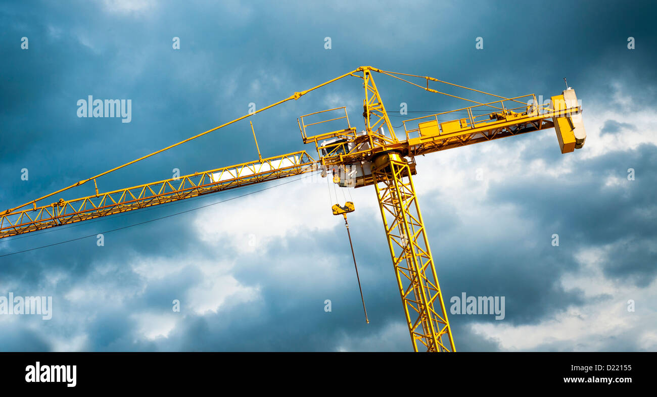 An image of yellow crane Stock Photo - Alamy