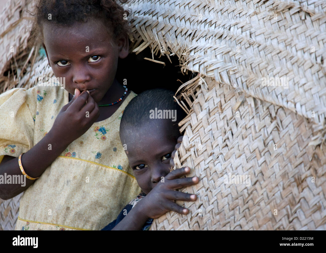 Young Afar Kids, Obock, Djibouti Stock Photo - Alamy