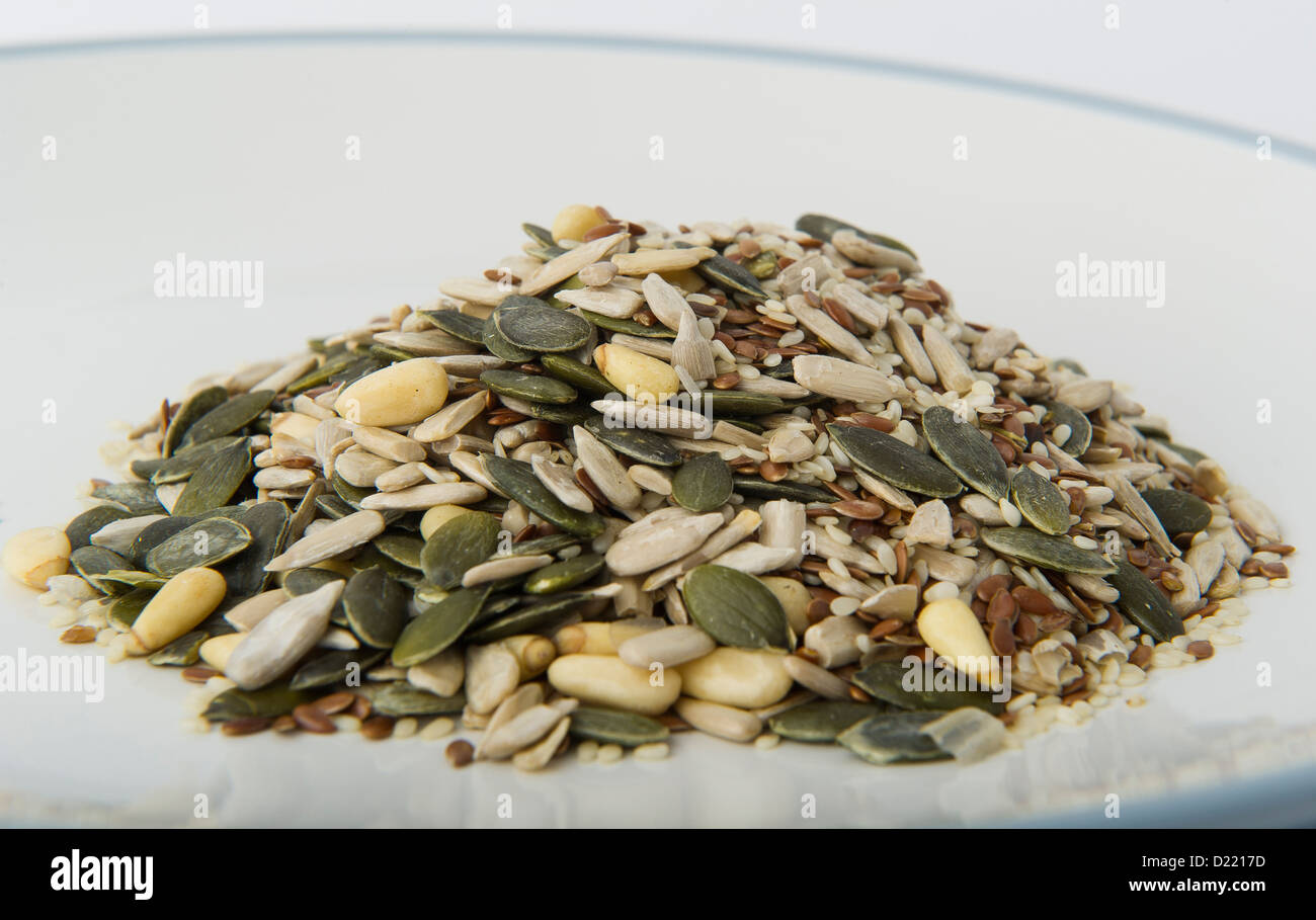 mixed healthy seeds Stock Photo - Alamy