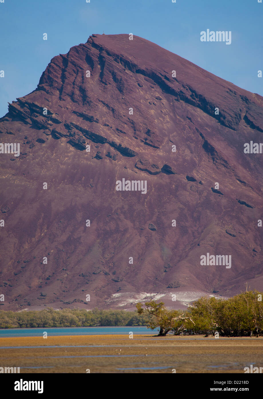 Ras Doumera Volcano, Near Border With Eritrea, Obock, Djibouti Stock ...