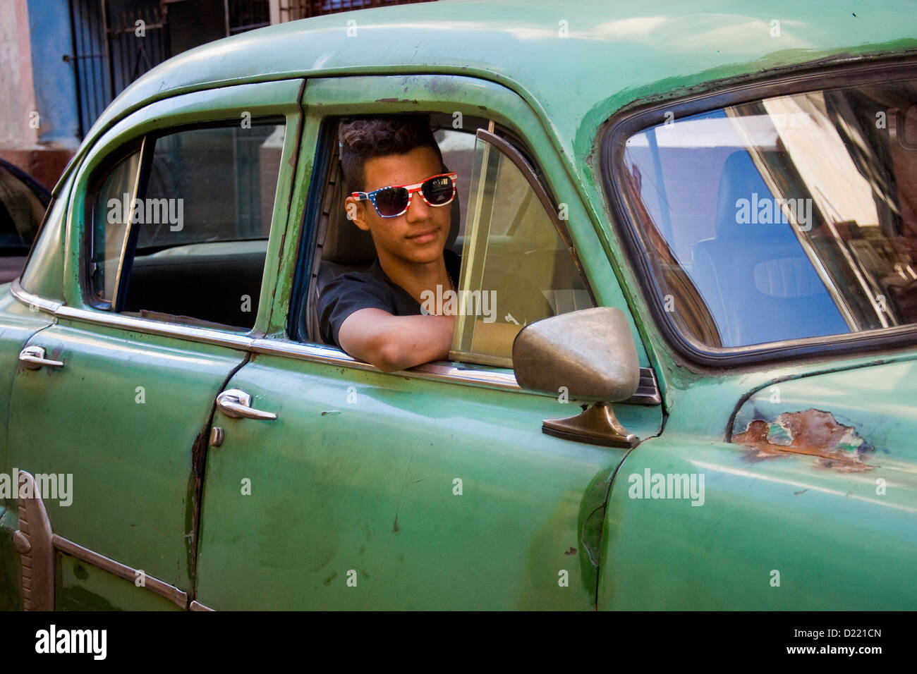 Cuba, Havana, young man Stock Photo - Alamy