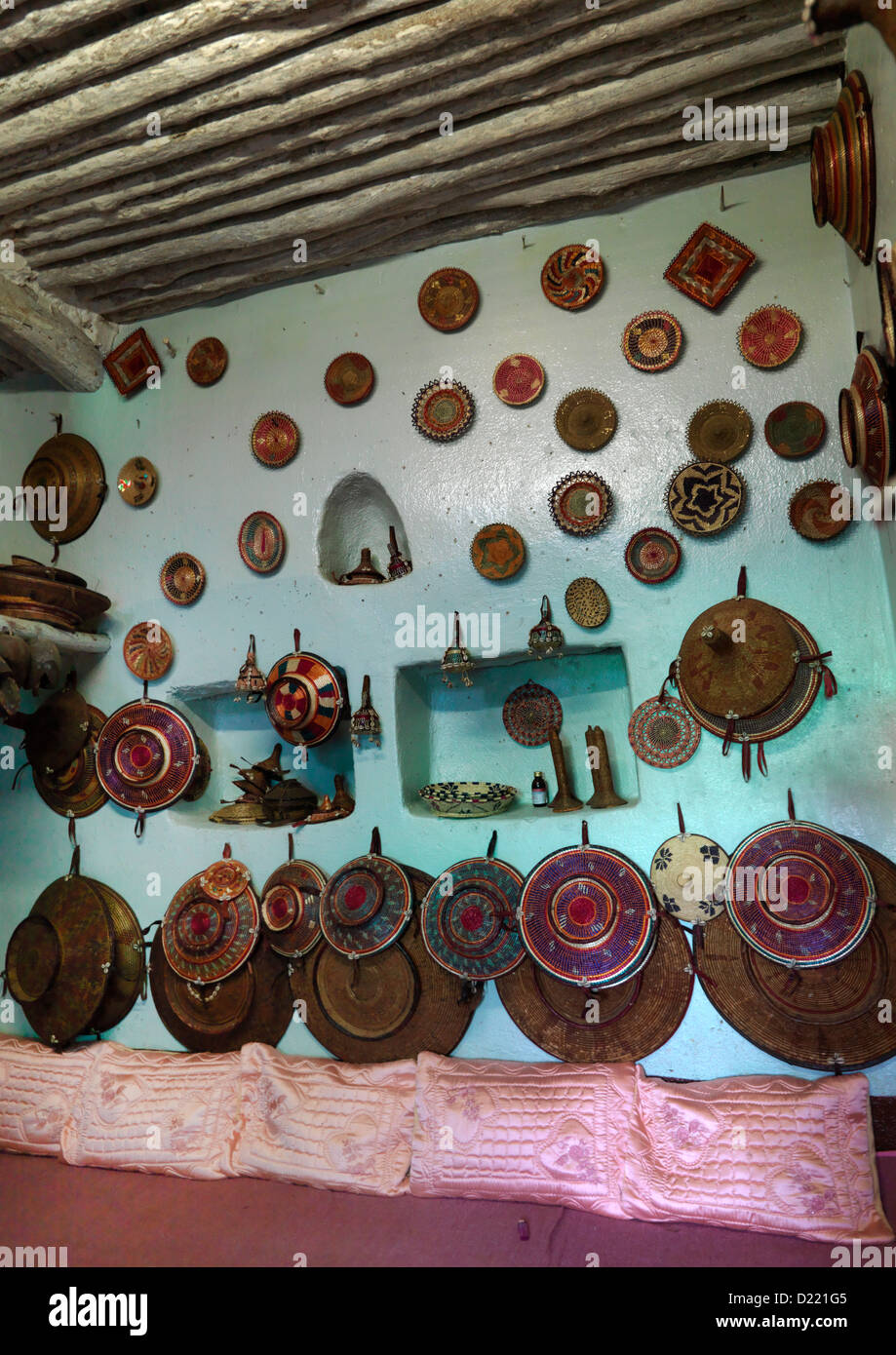 Decoration inside harari house harar hi-res stock photography and ...