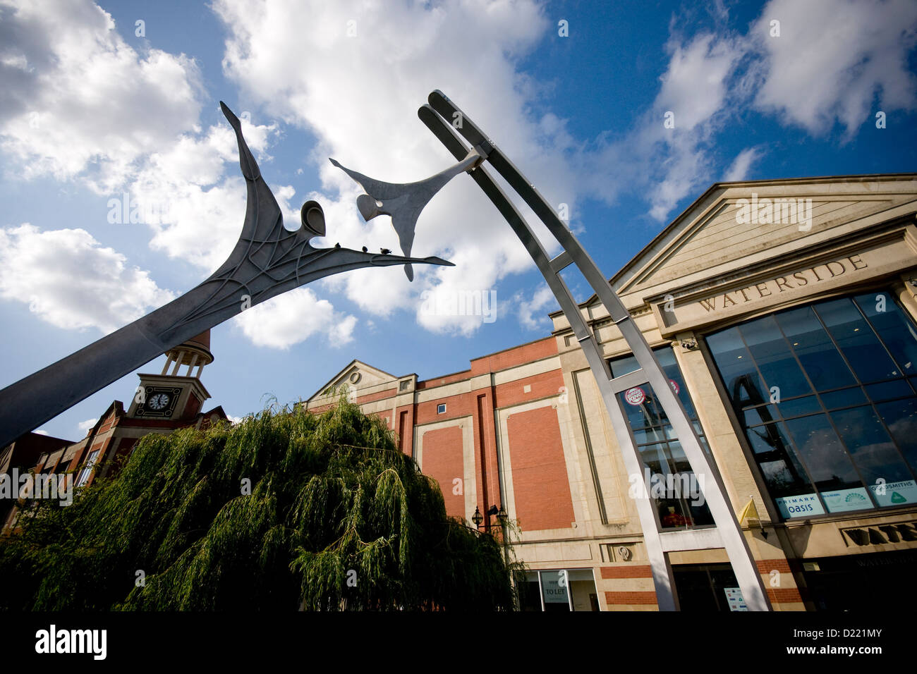 Empowerment Sculpture over the River Witham next to the Waterside ...