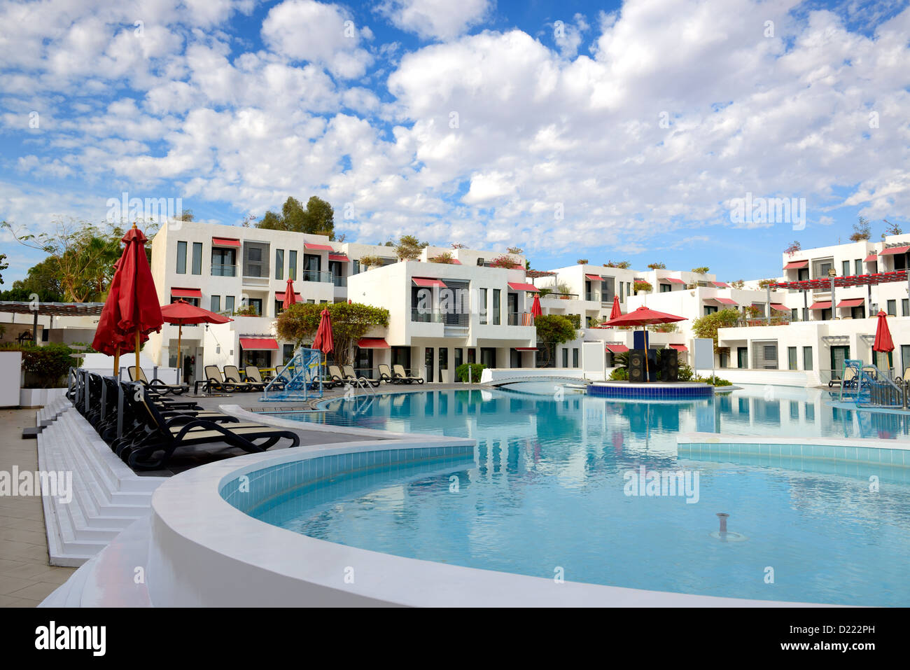 The swimming pool at luxury hotel, Sharm el Sheikh, Egypt Stock Photo ...