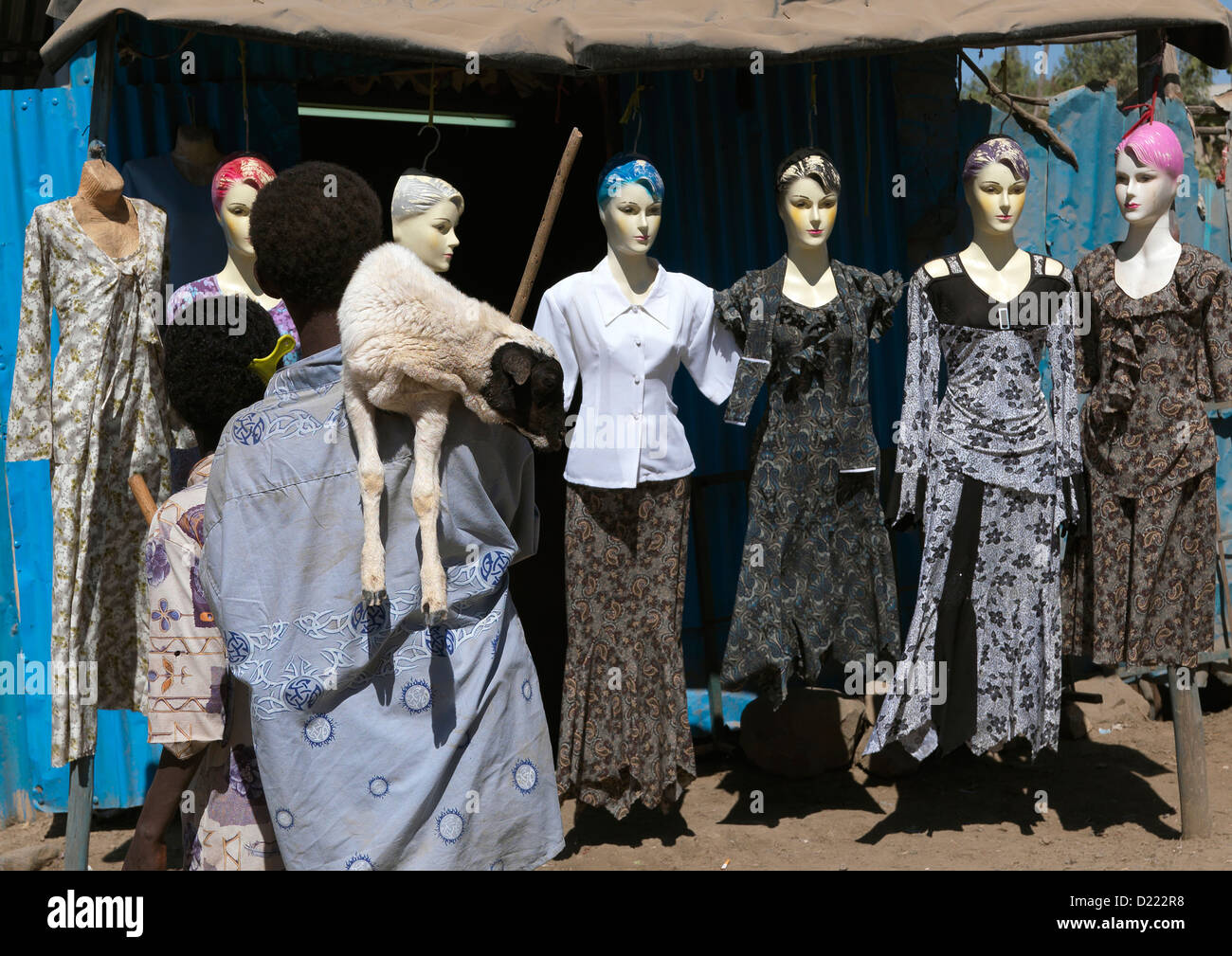 Clothes Shop, Assaita, Afar Regional State, Ethiopia Stock Photo - Alamy