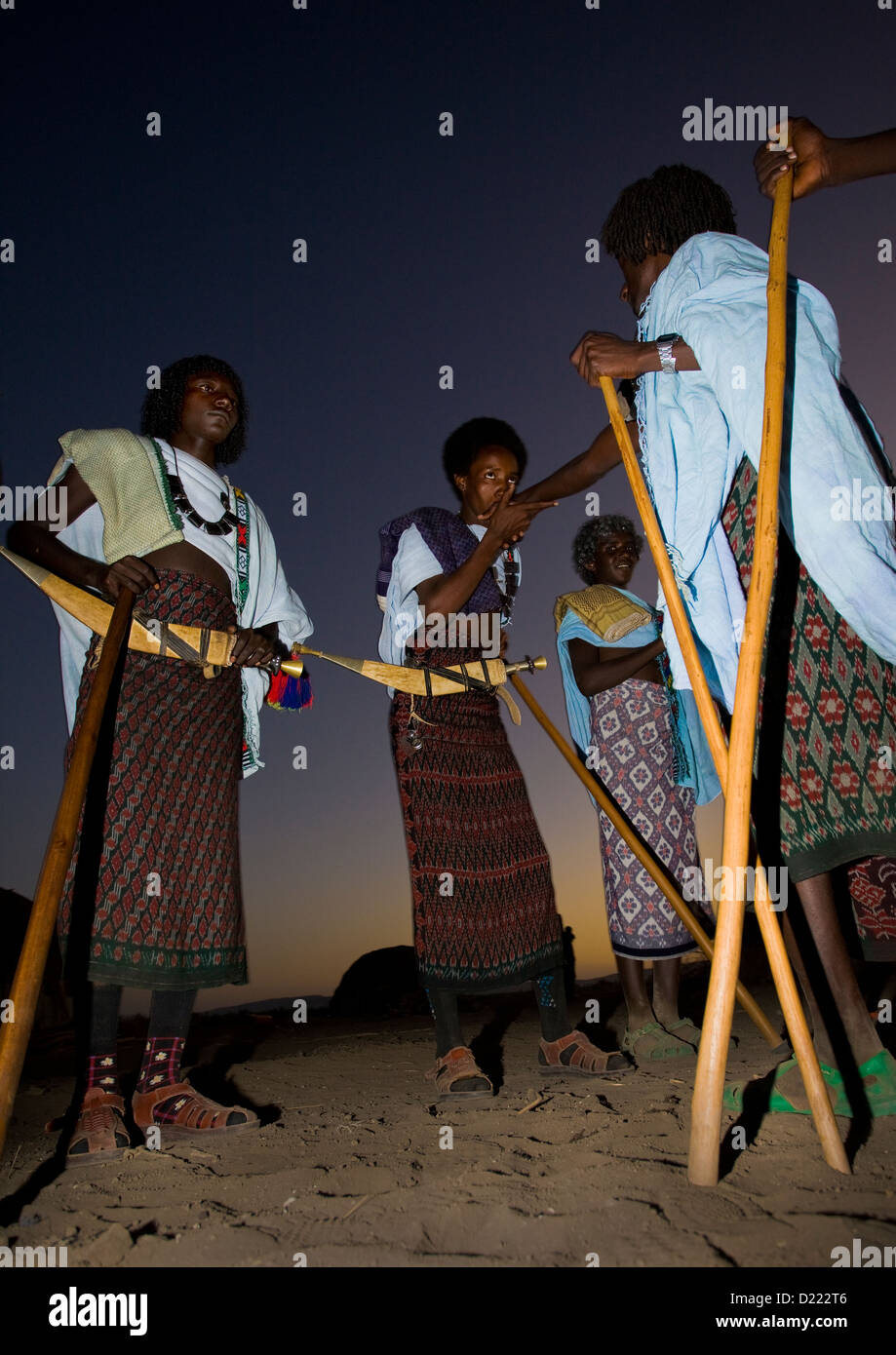 Afar Tribe Warriors, Assaita, Afar Regional State, Ethiopia Stock Photo ...