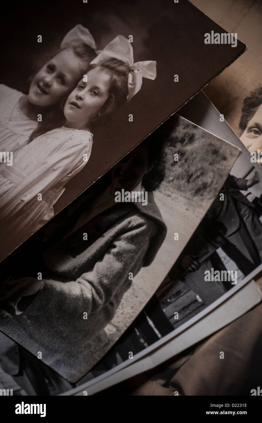 Collection of old pictures Stock Photo - Alamy