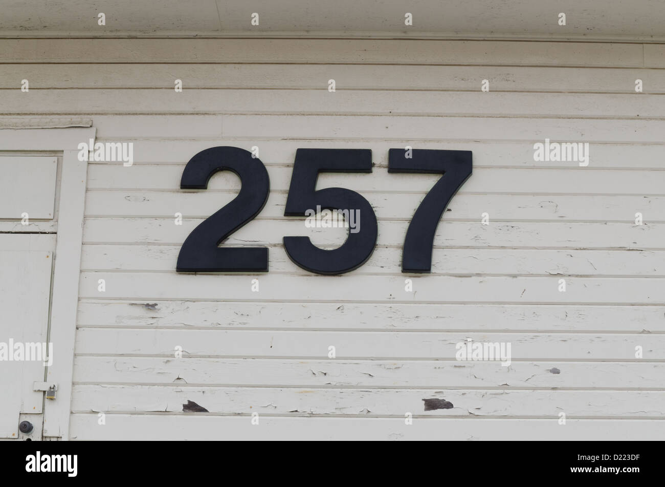 Address numbers on building exterior at the Mare Island shipyard, near ...