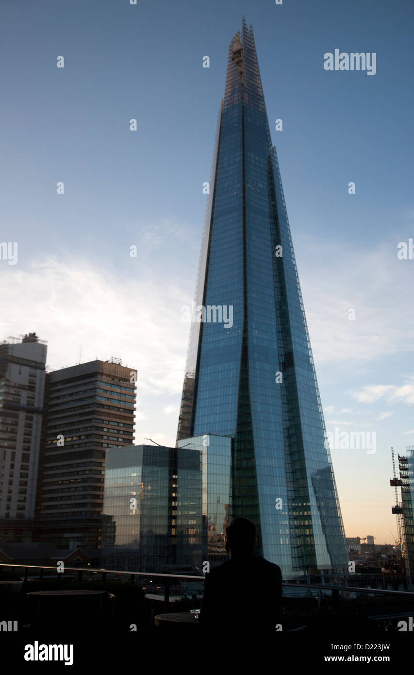 The Shard at sunset, London, England, United Kingdom, Europe Stock ...