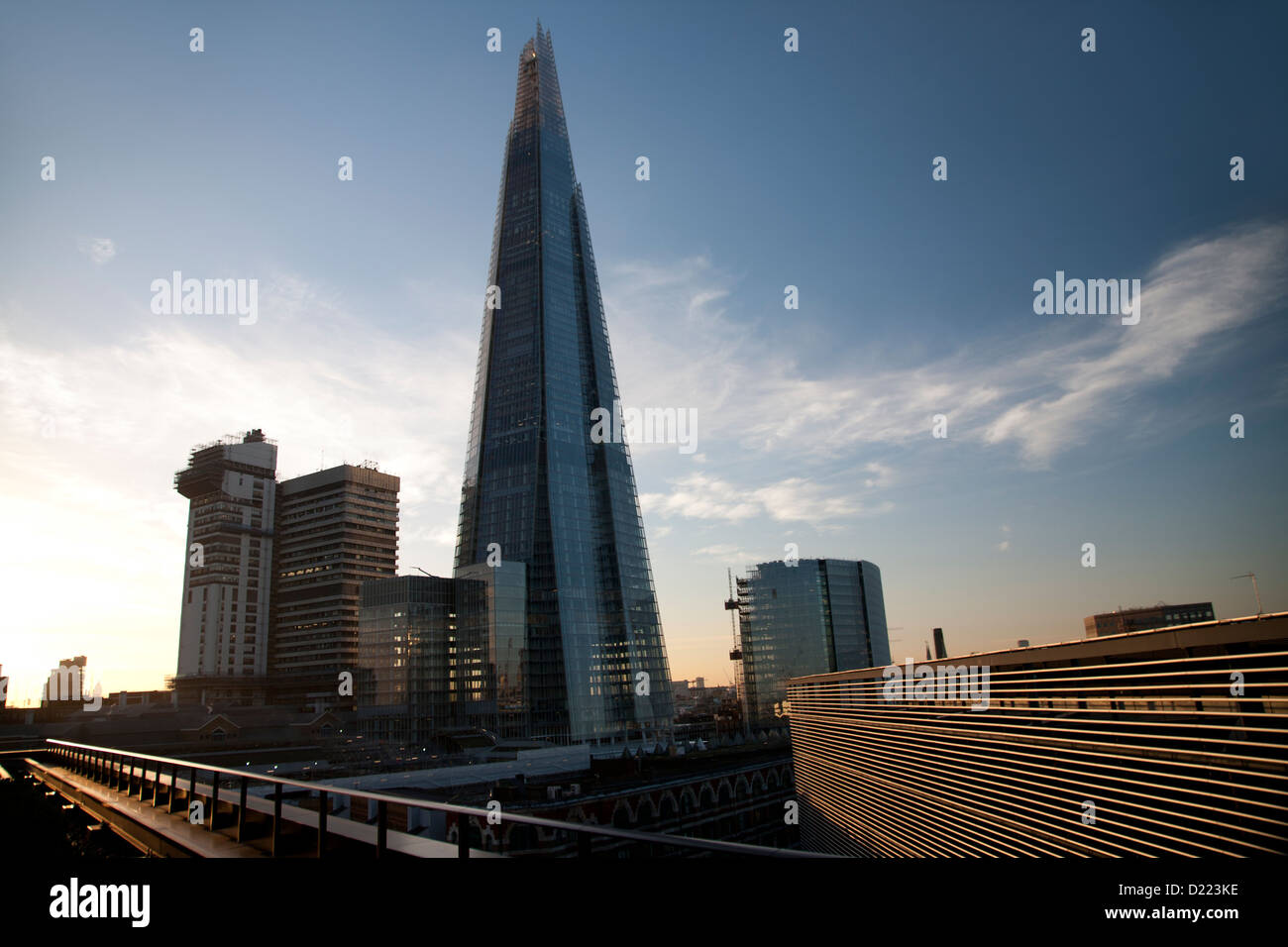 The Shard at sunset, London, England, United Kingdom, Europe Stock ...
