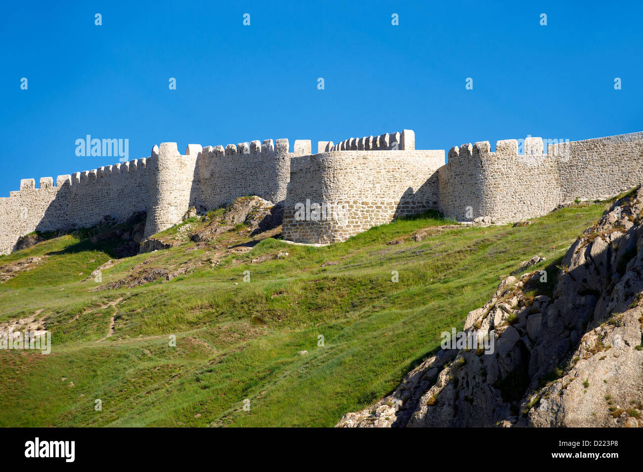 The ancient Uratian iron age fortress of Van, Van, Turkey Stock Photo ...