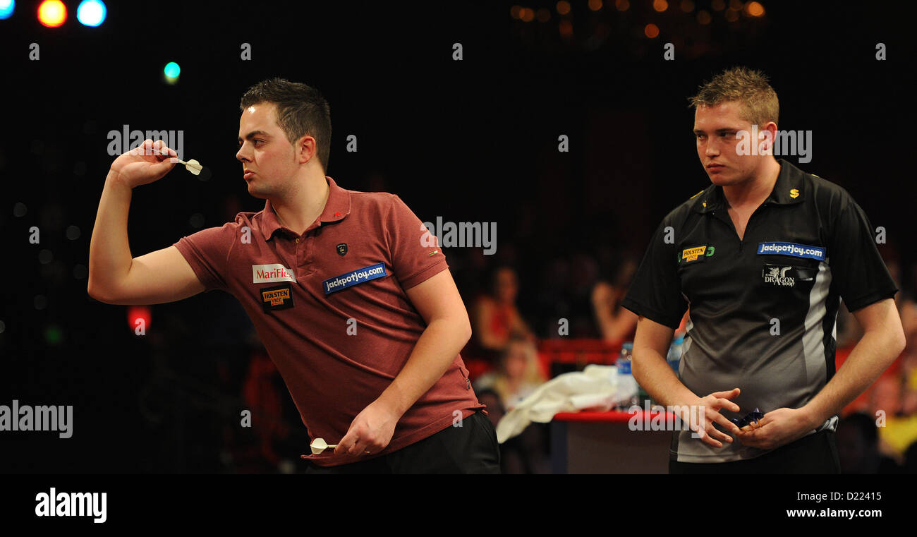 11.01.2013 Frimley Green, England. Jan Dekker (NETH) (7) in action ...